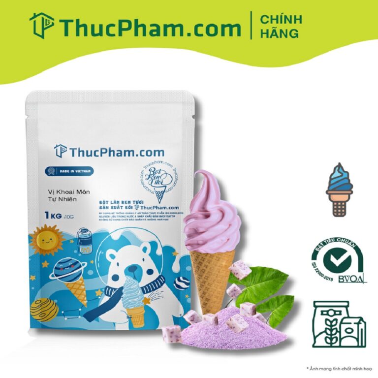 Chia sẻ 2 công thức làm kem tươi vị khoai môn ngon tuyệt